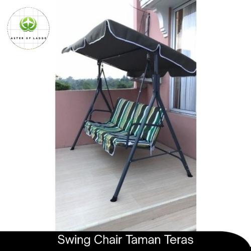 Jual SWING CHAIR Soleil Kursi Goyang Taman Kursi Ayun/ Stripe 3 Dudukan ...