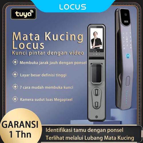 Promo Locus V2 Video Smart Door Lock, Kunci Pintu Digital dengan Pemantauan Visual, Smart Lock ...