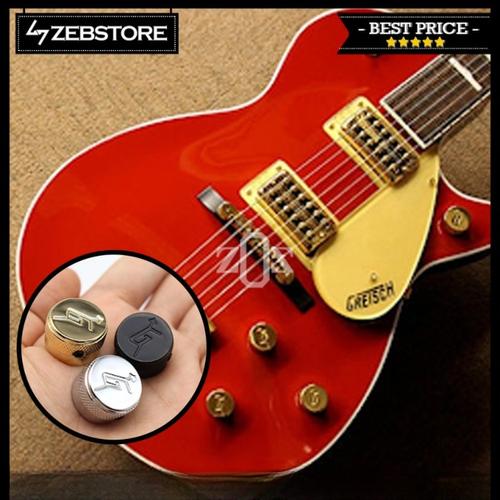 Jual Knob Gitar Guitar Bass Gretsch Logo G Meta - silver, 4pcs - Kota ...