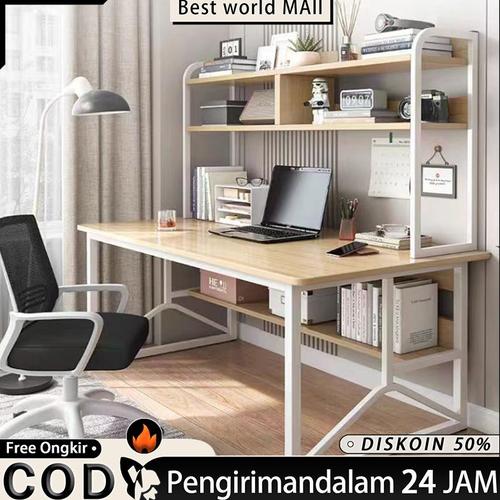 Jual Meja Belajar Serbaguna / Rak Tingkat 120CM / Meja Kantor Minimalis ...