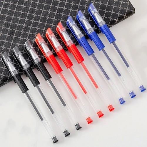 Jual Pulpen Gel Ink Pen Bullet Tip 0.5mm Pena Alat Tulis Hitam Merah ...