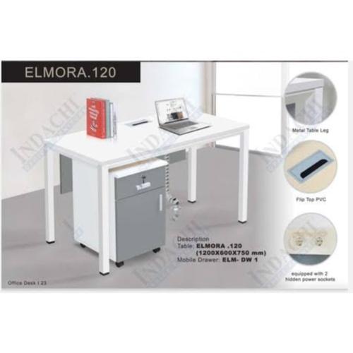 Jual Meja Kantor Meja Kerja Staff Indachi Elmora 120 (1200×600×750mm) -Aneka furniture jaya ...