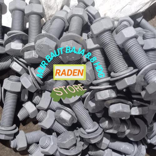 Jual Baut mur baja 8.8 hdg M18 x 55 mm - Jakarta Pusat - raden baut ...