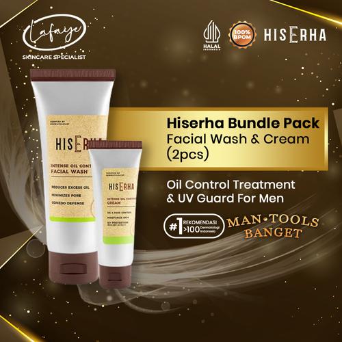 Promo HISERHA Bundle Intense Oil Control - Pembersih dan Krim Wajah ...