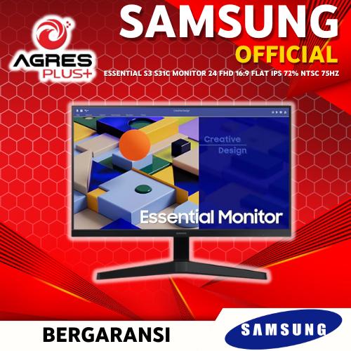Promo SAMSUNG 24" S31C 75Hz IPS 1080p Monitor 24C310 FreeSync VGA HDMI ...