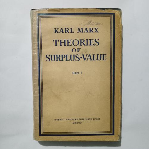 Jual Buku Karl Marx - Theories Of Surplus Value - Jakarta Selatan ...