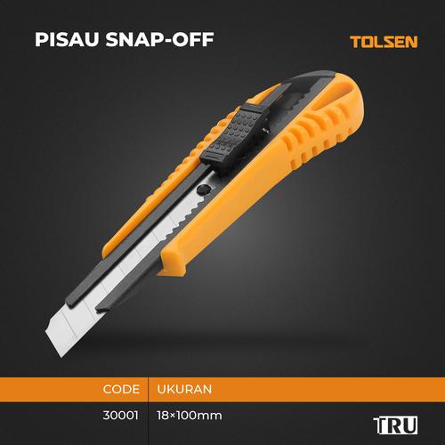 Jual Pisau Cutter Besar 18 mm Snap off Blade Knife TOLSEN - Kota ...