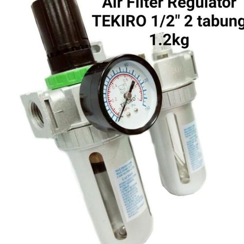 Jual TEKIRO 0.5 INCH DOUBLE AIR FILTER REGULATOR KOMPRESOR - Jakarta ...