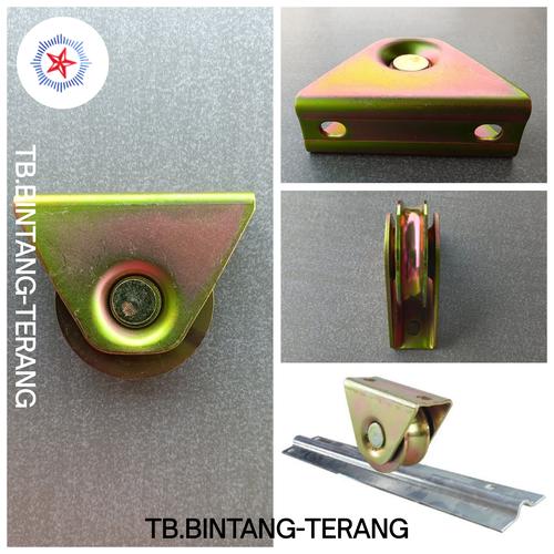 Jual RODA REL BESI BAJA 2 1/2" INCH MODEL U GROOVE UNTUK GERBANG PAGAR ...
