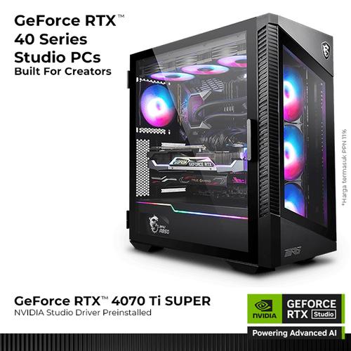 Promo PC GeForce RTX Studio Myth MSI MPG GeForce RTX 4070 Ti SUPER - i5 ...