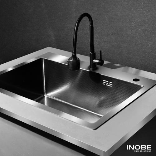 Jual kitchen sink INOBE 6045 Hitam Anti Gores - Stainless SUS 304 ...