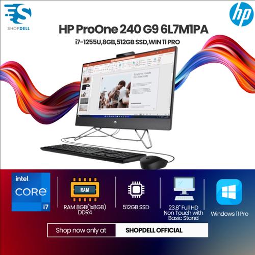Jual HP ProOne 240 G9 6L7M1PA i7-1255U,8GB,512GB SSD,WIN 11 PRO - Jakarta Pusat - Shopdell.ofc ...
