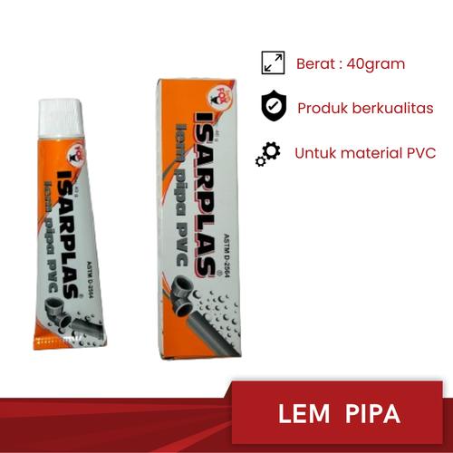 Jual LEM PIPA / LEM PARALON ISARPLAS / LEM ISARPLAS FOX 40G - Kota ...