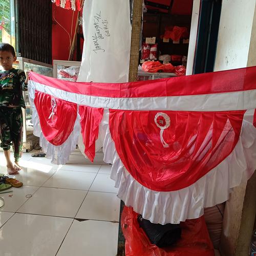 Jual Grosir bendera Indonesia background merah putih bunga lidah 5 ...