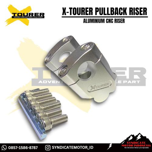 Jual X-Tourer Pullback Riser / Peninggi Stang Universal - Silver - Kota ...