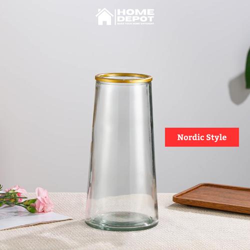 Jual Vas Bunga Kaca Nordic Aesthetic Hias Meja Ruang Tamu Minimalis ...
