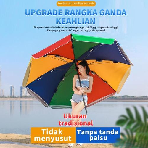 Jual Epic Finds Payung Tenda 180-280 CM Jualan Taman Pantai Cafe Bazar Lapak - 240cm-UV ...