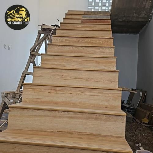Jual keramik granit tangga motif kayu 30×80 20×80 Doble bevel reques ...