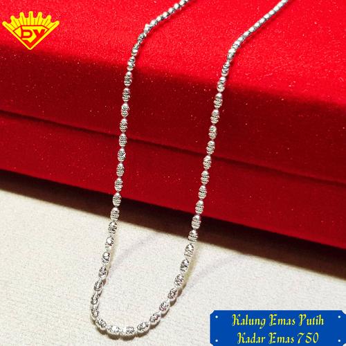 Jual Kalung Rantai Emas Putih 016 Kadar Emas 750 - Jakarta Pusat - TOKO ...