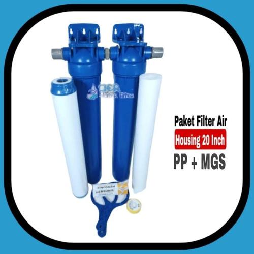 Jual PAKET FILTER AIR PDAM HOUSING 20 INCH - PP+GREENSAND - Jakarta ...