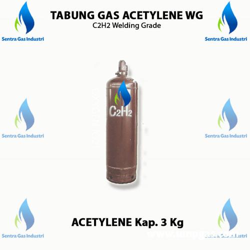 Jual TABUNG GAS ACETYLENE WG Kap. 3 Kg - Welding Grade - Kota Bekasi - Sentra Gas Industri ...