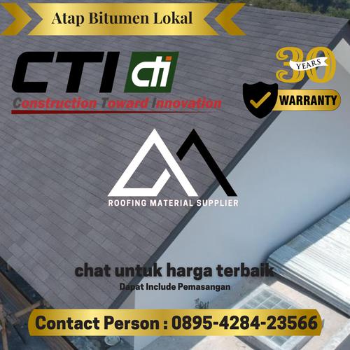 Jual Genteng Atap Aspal Bitumen Lokal CTI CT3 - Black - Kota Tangerang ...