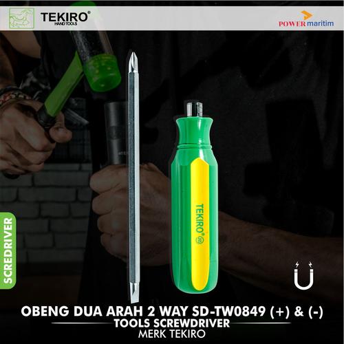 Jual Obeng Dua Arah Plus Minus Merk Tekiro Type SD-TW0849 Two Way ...