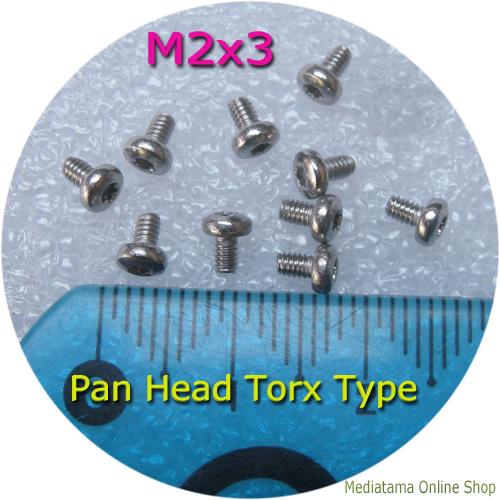 Jual Baut/Sekrup Laptop Notebook Netbook M2 M2.5 Countersunk Head Torx ...