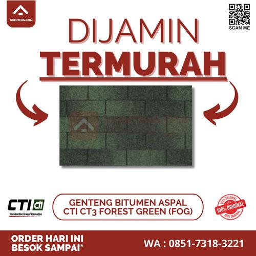 Jual Genteng Atap Bitumen Aspal CTI CT3 Forest Green (FOG) Hijau Hitam ...