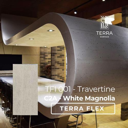 Jual Terra Surface - PU Travertine Flexible Stone 120 x 60 tebal 0.4 cm - Kab. Tangerang - Terra ...