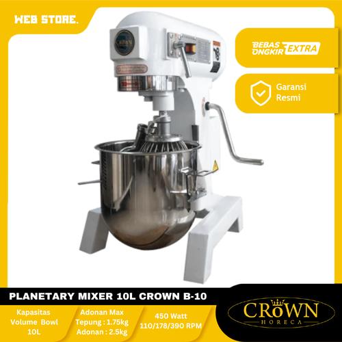 Jual Planetary Mixer 10L Crown B-10 Mesin Pengaduk Adonan Roti Kue Bolu ...