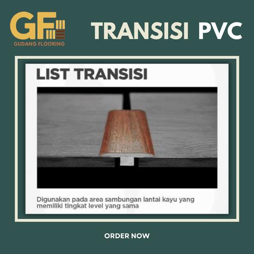 Jual LIST TRANSISI PVC PADAT LANTAI VINYL SPC PARKET 240CM/BTG ...