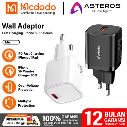 Jual Adaptor Kepala Charger MCDODO For iPhone FAST Charging 10W 18W 20W ...