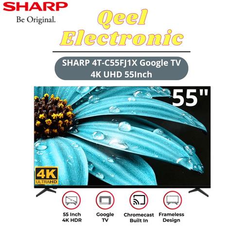 Jual SHARP 4T-C55FJ1X LED GOOGLE TV UHD 4K HDR 55INCH / 55FJ1X - Kota ...