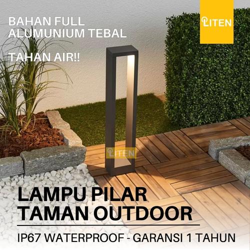 Promo Lampu Taman Tiang 80cm Pilar Garden Lamp Outdoor LED 10 watt 10w ...