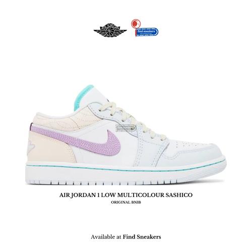 Jual Sepatu Sneakers Wanita NIKE AIR JORDAN 1 LOW MULTICOLOR SASHIKO ...
