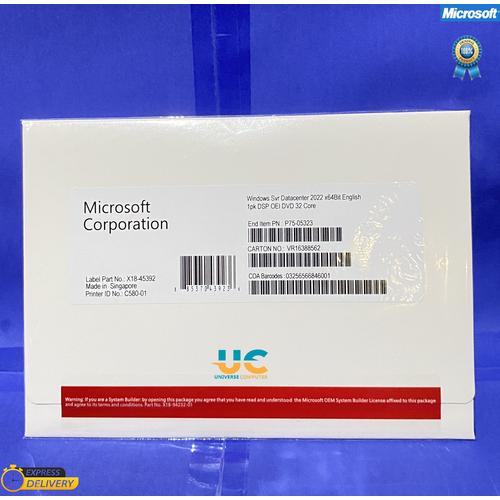 Jual Windows Server 2022 Datacenter Key 32 Core Original Lifetime ...