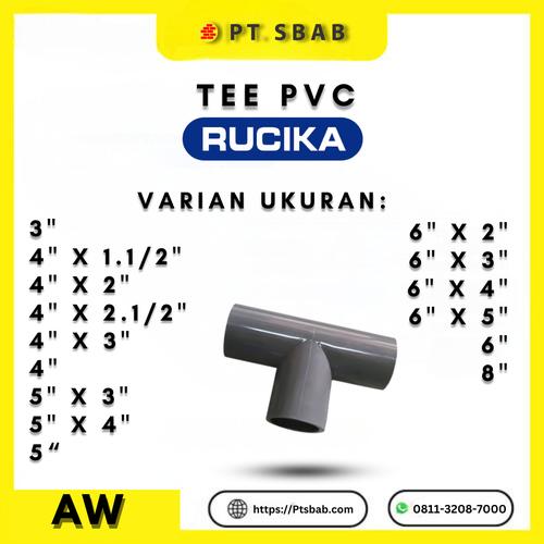 Jual TEE PVC AW RUCIKA UKURAN: - 4" x 2.1/2" - Kota Surabaya - SURYA ...