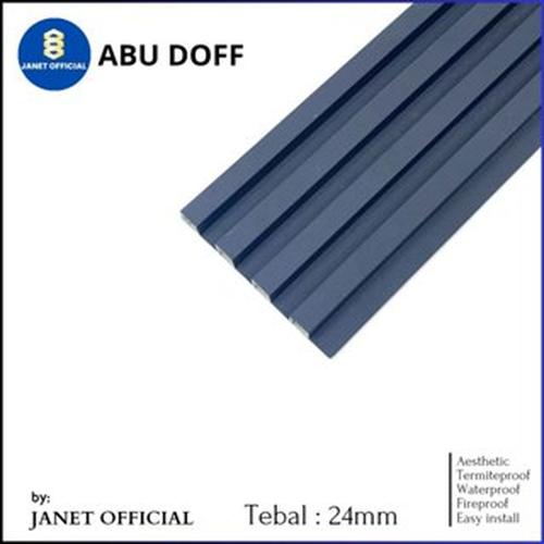 Promo WPC Wall Panel WARNA ABU DOFF 3M | T 300cm dan L 17cm | 2.4cm ...