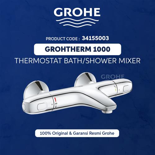 Jual GROHE 34155003 - Grohtherm 1000 Thermostatic Bath Mixer 1/2 ...