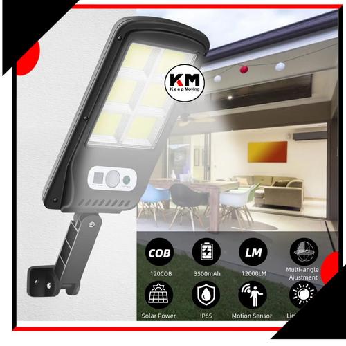 Jual KM Lampu Dinding Outdoor Tenaga Surya 6 LED Plus Remote Lampu ...