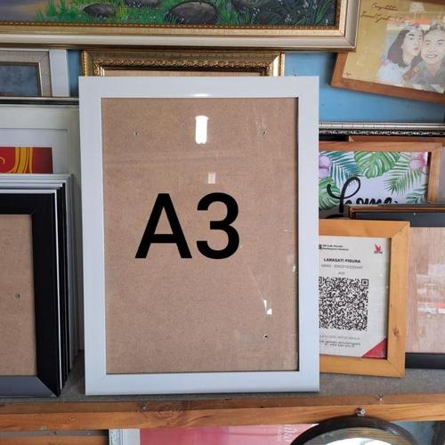 Jual Pigura foto A3 / frame foto / bingkai foto - Putih ukir emas - Kota Bekasi - Sonya Mona ...