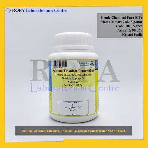 Jual Natrium Tiosulfat / Sodium Thiosulfate / Na2S2O3 CP 500 Gram ...