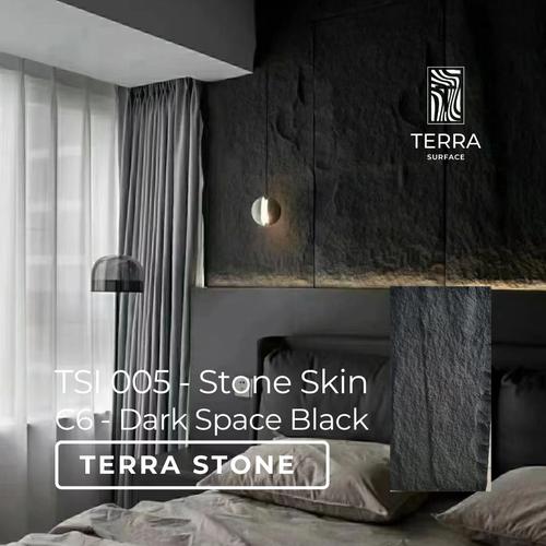 Jual Terra Surface - PU Stone Wall Panel motif Stone Skin 120 x 60 Tebal 2-6 cm - Dark Ash Grey ...