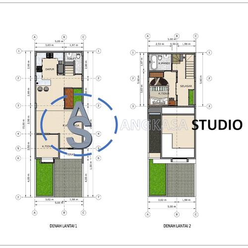Jual Desain Denah Layout 3D Rumah Ruko Toko / Interior 3D - Jakarta ...