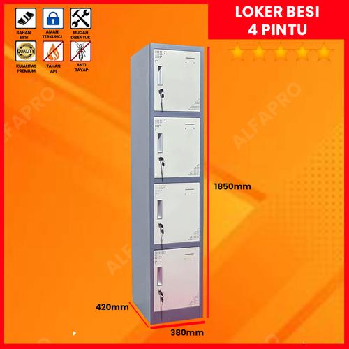 Jual Loker besi 4 Pintu Locker Besi 4 Pintu - Non Rakit - Kota Bandung ...