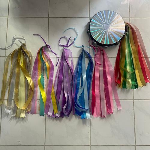 Jual Rumbai Rumbai Tamborin Aksesoris Tassel Tamborin Tari Warna Mix ...