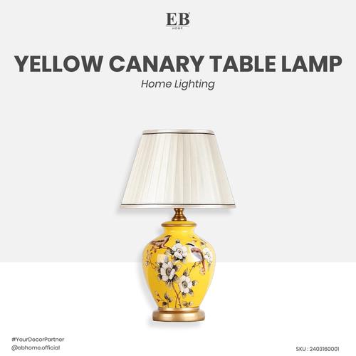 Jual Lampu Meja Guci Keramik / Yellow Cenary Table Lamp EB Home 3335 ...