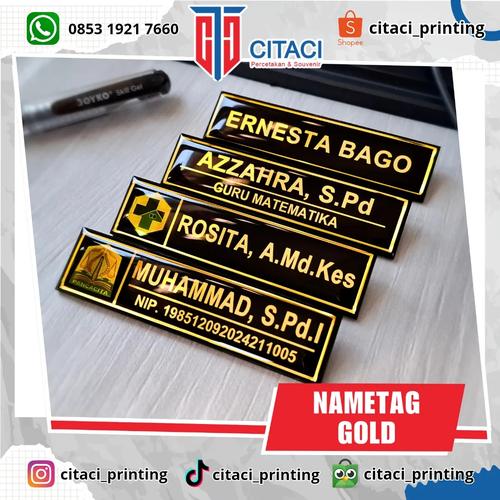 Jual NAME TAG GOLD dan SILVER, NAMA DADA, PAPAN NAMA (PENITI & MAGNET ...
