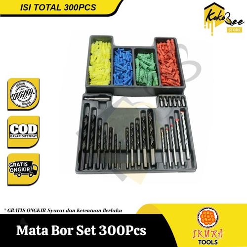 Jual IKURA TOOLS Mata Bor Set Besi Kayu Tembok Plus Rumah Skrup Mata ...